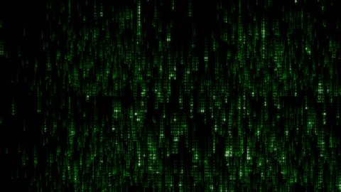 Random Numbers Falling Down Code Rain Stock Footage Video (100% Royalty ...