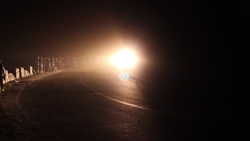 Rally in the Night. a Stock Footage Video (100% Royalty-free) 5053268 ...