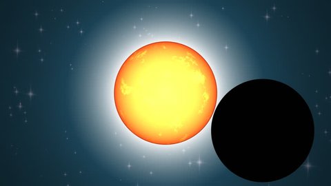 Total Solar Eclipse Animation Stock Footage Video (100% Royalty-free ...