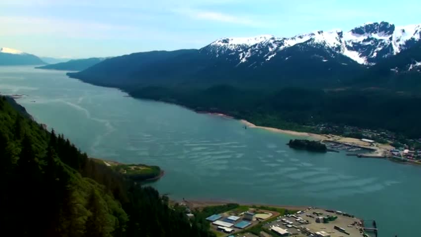 Snow on the hills and mountains in Juneau, Alaska image - Free stock ...