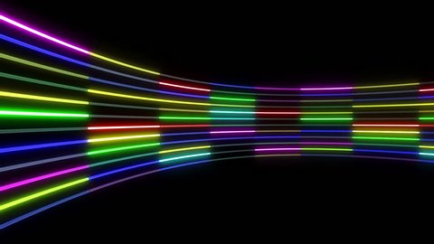 Arrows Colorful Neon Lights Animation Rainbow Stock Footage Video (100% ...