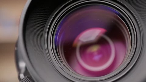 Professional Camcorder Lens Stock Footage Video (100% Royalty-free ...