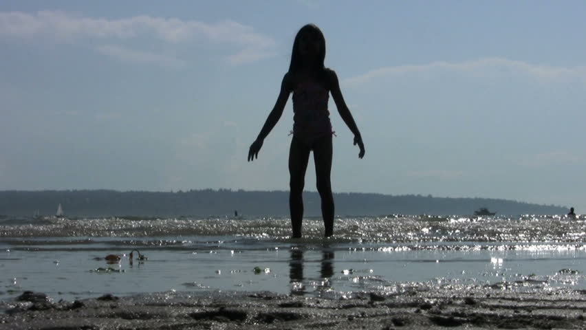 little girl dancing doing ballet surf Stock Footage Video (100% Royalty ...