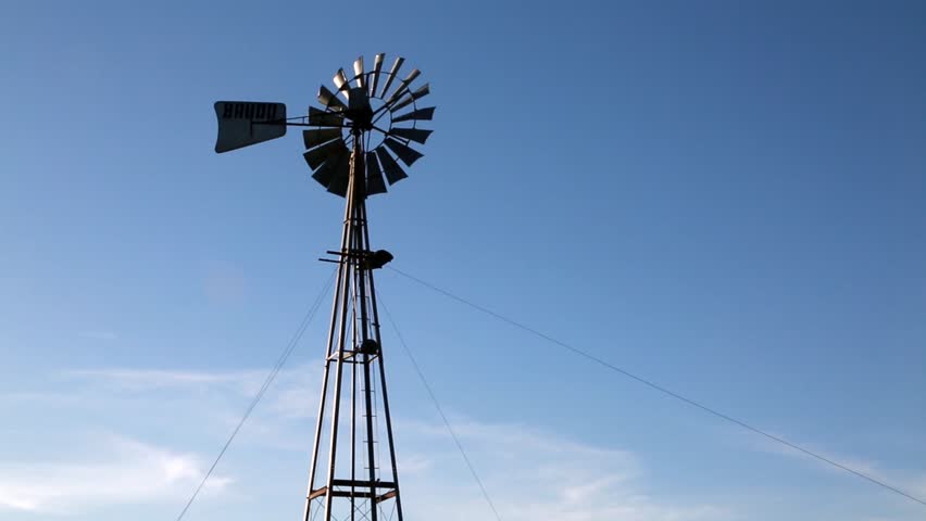 Close-up of a Windmill Turning Stock Footage Video (100% Royalty-free ...