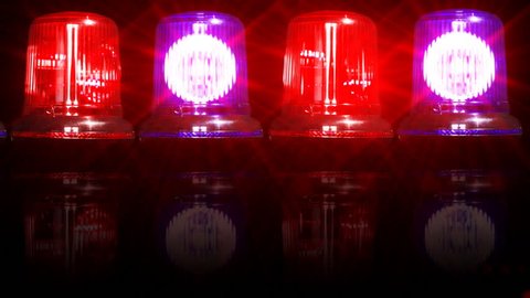 Sirens Beacon Light Flashing Background Stock Footage Video (100% ...