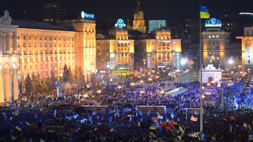 Maidan Nezalezhnosti. Kiev. Ukraine. Independence Stock Footage Video ...