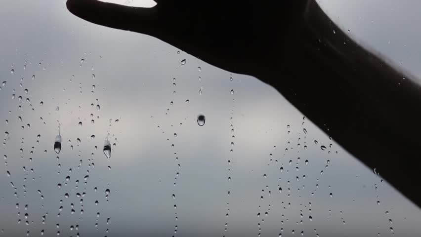 rain hand on window Stock Footage Video (100% Royalty-free) 5201534 ...
