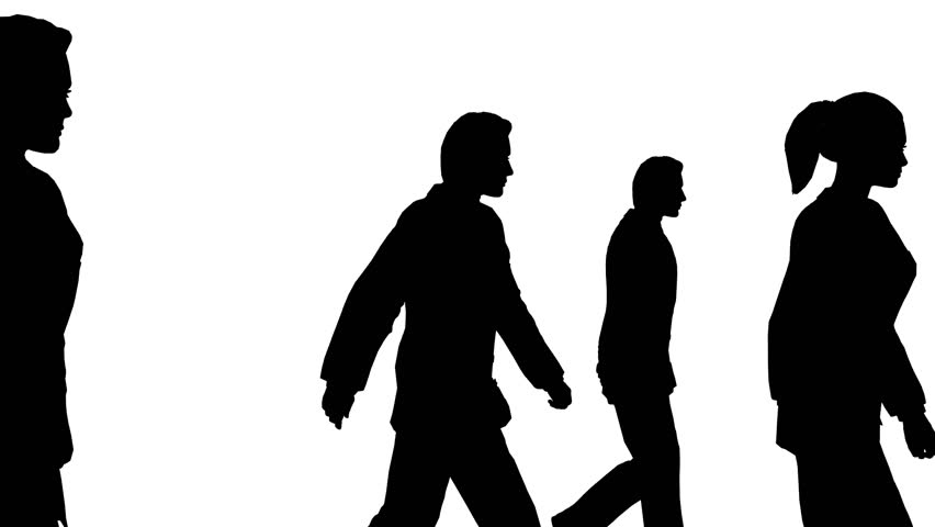 Crowd of People Slowly Moves, Stock Footage Video (100% Royalty-free ...