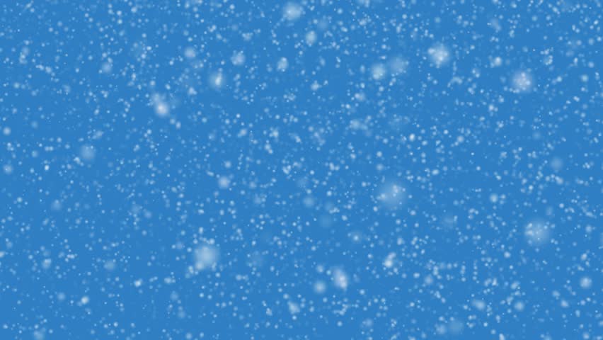 snow falling on blue background Stock Footage Video (100% Royalty-free ...