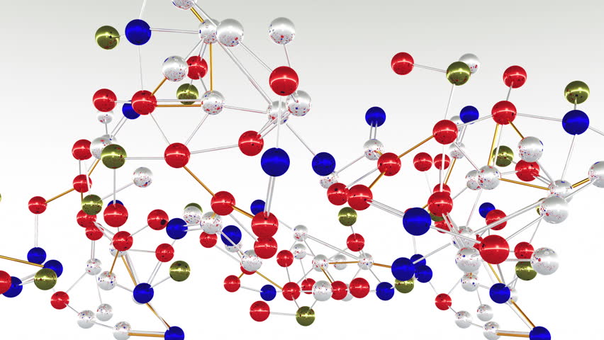 4k complex molecule structure uhd 3840 Stock Footage Video (100% ...