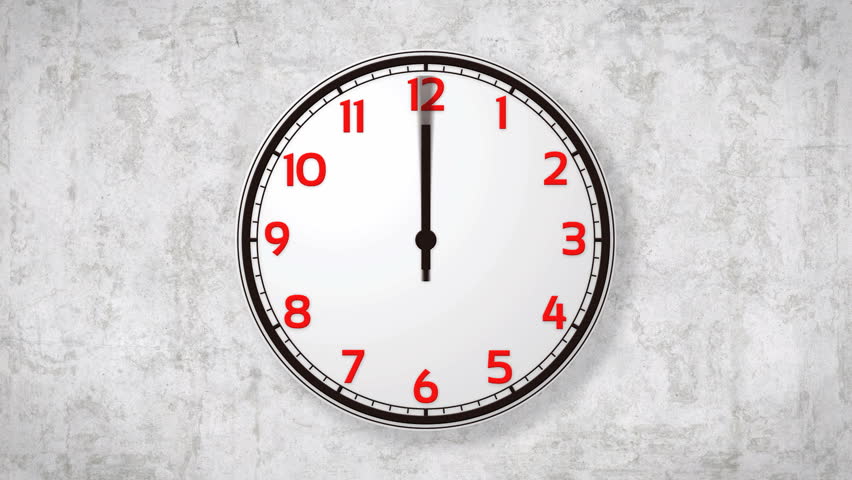 loopable animated wall clock numbers Stock Footage Video (100% Royalty ...