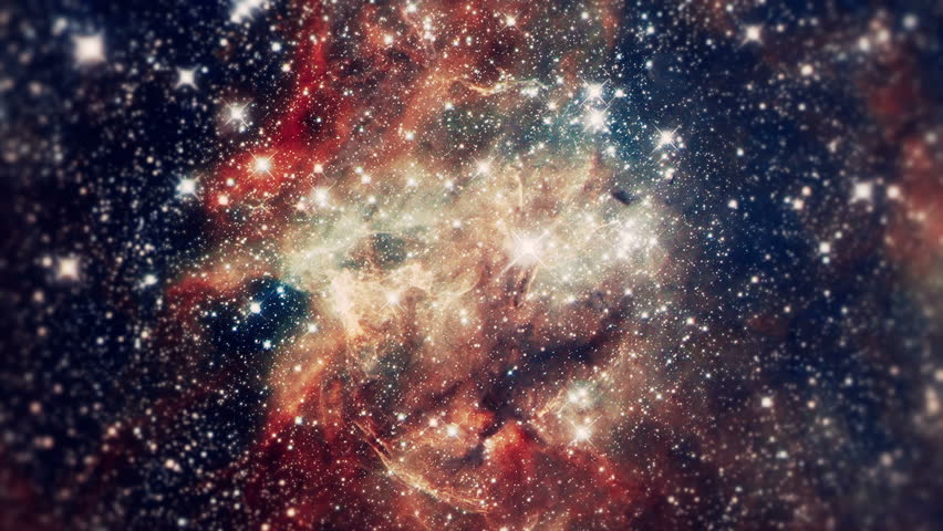 Looping Space Flight Through a Stock Footage Video (100% Royalty-free ...