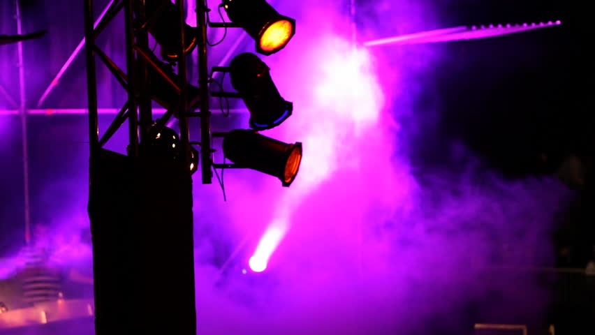 girl walking loop fornt colorful leds Stock Footage Video (100% Royalty ...