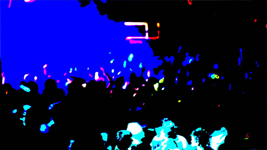 crowd partying wild concert Stock Footage Video (100% Royalty-free ...