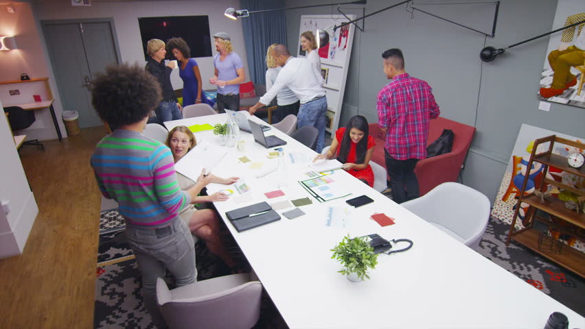 attractive young creative design team business Stock Footage Video (100 ...