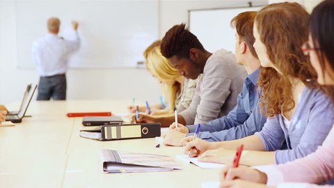 Young Girl Writing Test Thinking About Stock Photo 1290581449 ...