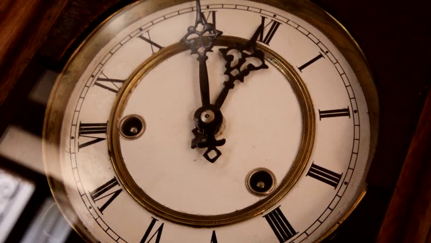 timelapse sequence old clock - full Stock Footage Video (100% Royalty ...