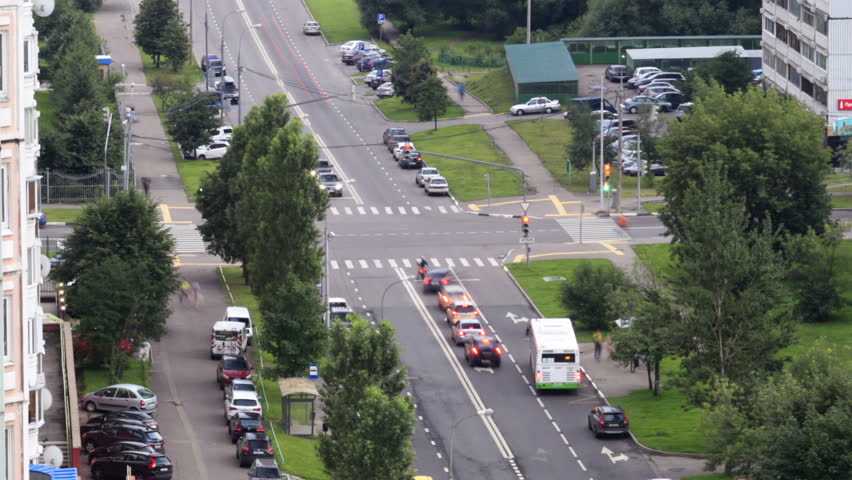 4k Footage of Crossroads. Day Stock Footage Video (100% Royalty-free ...