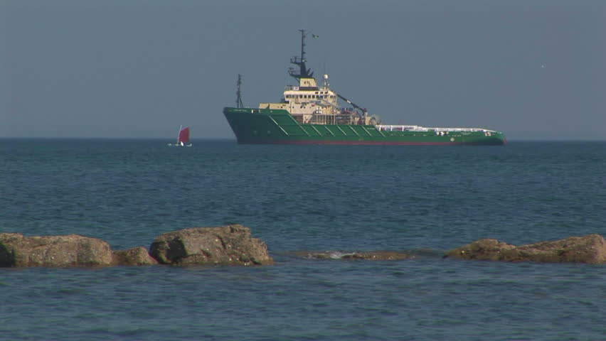 Deep Sea Rescue Tug with Stock Footage Video (100% Royalty-free ...