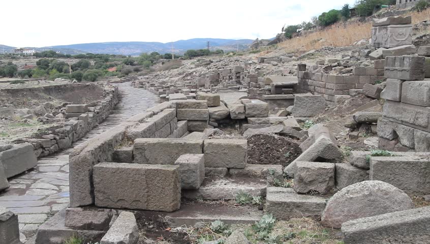 Ancient Ruins of Assos in : vidéo de stock (100 % libre de droit ...