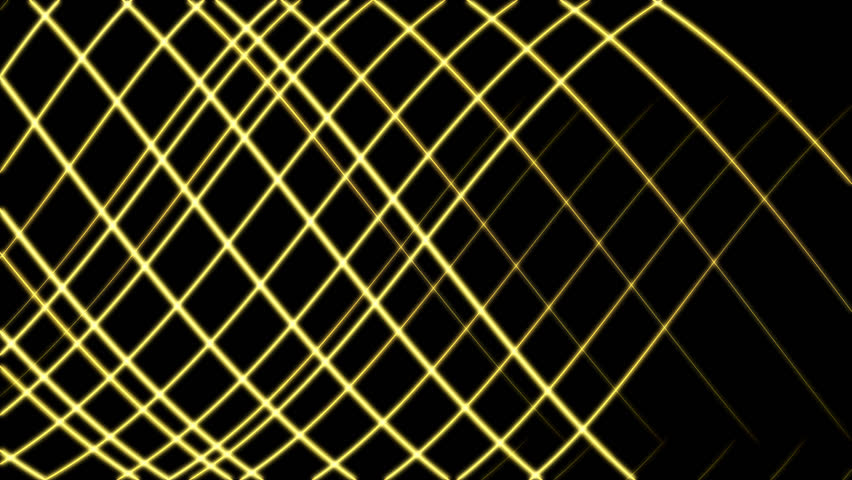 Yellow Glowing Lines Flow Crosswise Stock Footage Video (100% Royalty ...