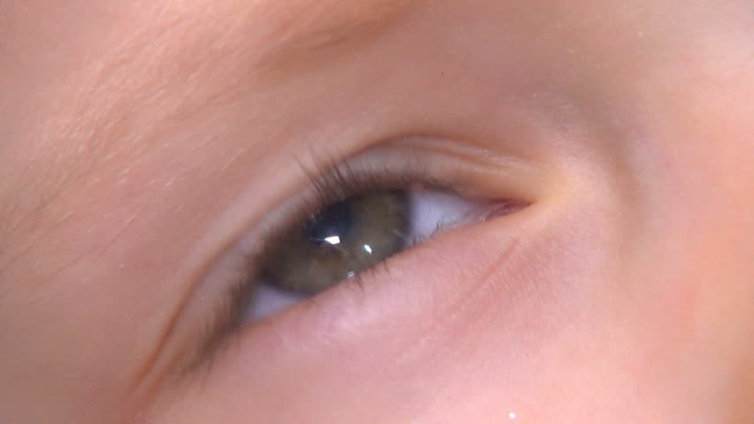 blinking green eyes child kid eyeball Stock Footage Video (100% Royalty ...