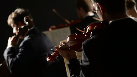 String Quartet Performs On Stage Closeup Stock Footage Video (100% ...