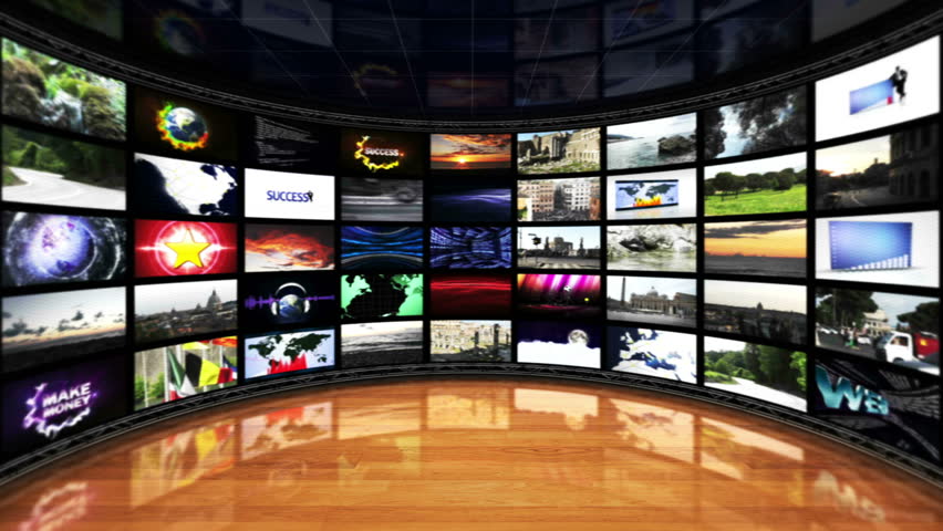 business news text monitors room loop Stock Footage Video (100% Royalty ...