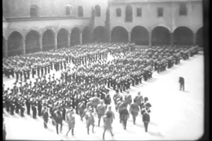 Mussolini Parade in 1930. : vidéo de stock (100 % libre de droit ...