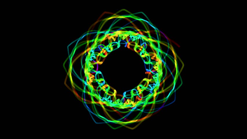 spirograph pendulum photography light on black Stock Footage Video (100 ...