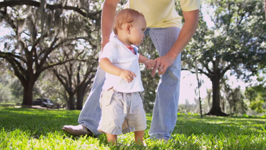 Loving Young Caucasian Father Enjoying Stock Footage Video 100 9847