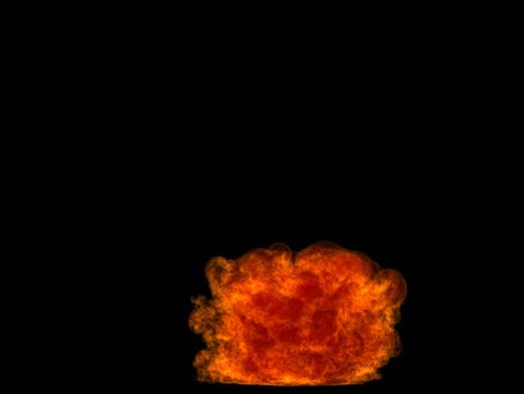 Fire Explosion Blast Vfx Element Alpha Stock Footage Video (100% ...
