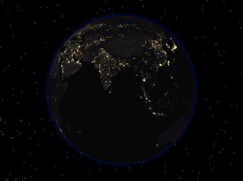 Ntsc Earth 1003 Dark Side Earth Stock Footage Video (100% Royalty-free ...