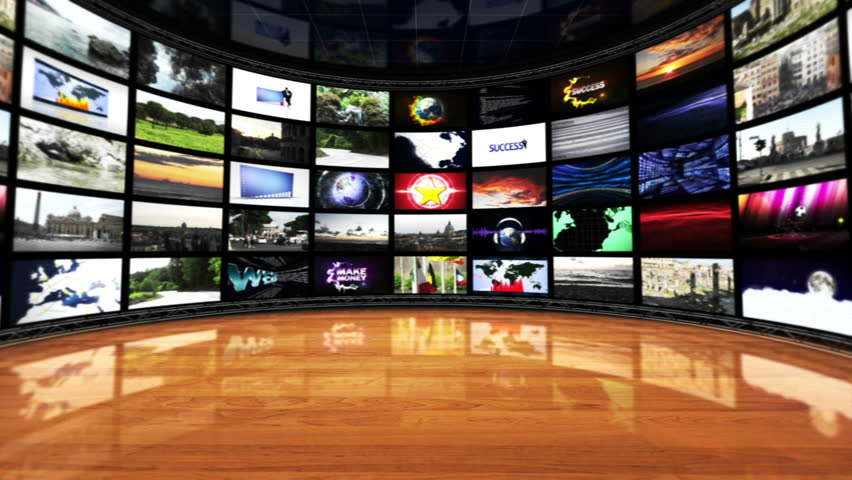 monitors room rotation technology concepts loop Stock Footage Video ...