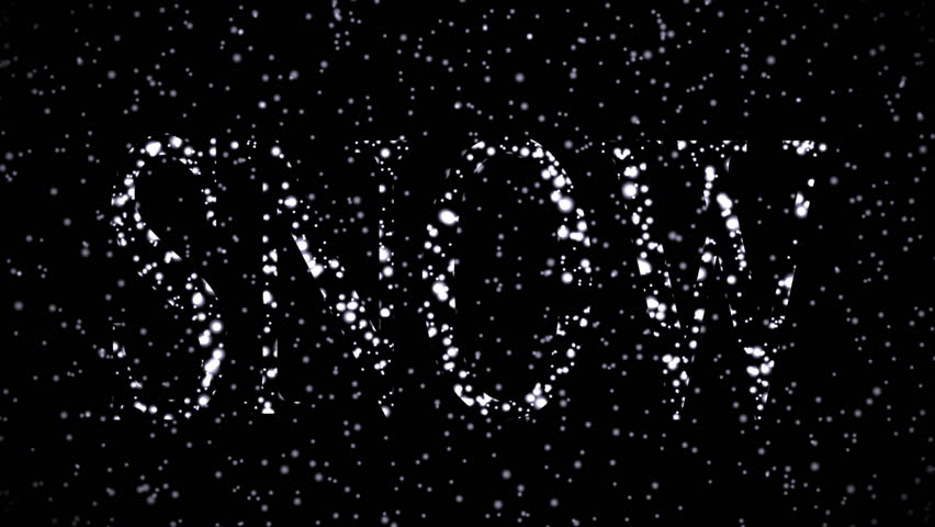 Falling Snow in a Text Stock Footage Video (100% Royalty-free) 535318 ...