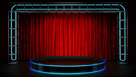 Loop Light On Stage Neon Stock Footage Video (100% Royalty-free ...