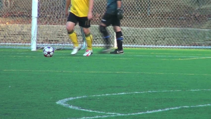 Soccer Players Pass Ball Around Stock Footage Video (100% Royalty-free ...