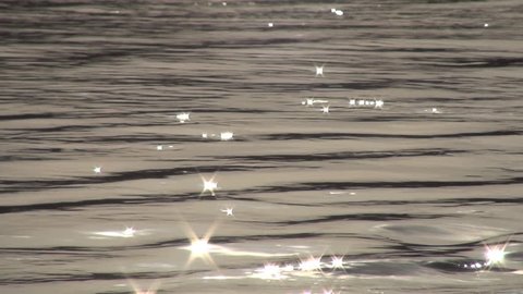 Sunlight Reflection River Star Reflections On Stock Footage Video (100% ...