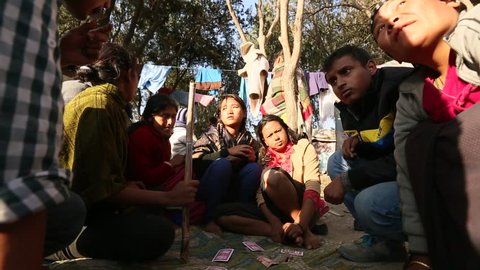 Kathmandu Nepal Dec 16 Unidentified Poor Stock Footage Video (100% ...