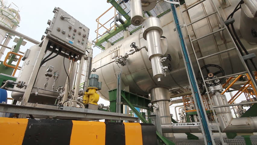 piping structure production area oil refinery Stock Footage Video (100% ...