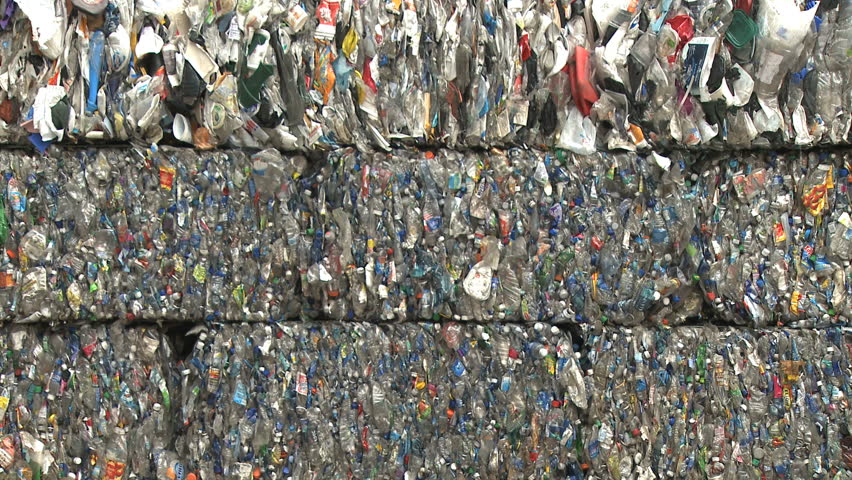 Recycling Cubes of Crushed Plastic Stock Footage Video (100% Royalty ...