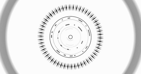 Black Dial Interface On White Background Stock Footage Video (100% ...