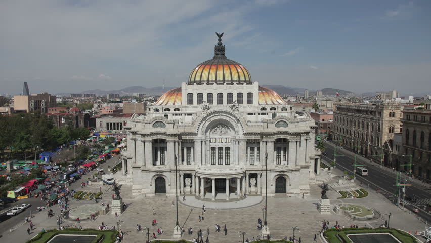 4k time-lapse impressive bellas artes building: video de stock ...