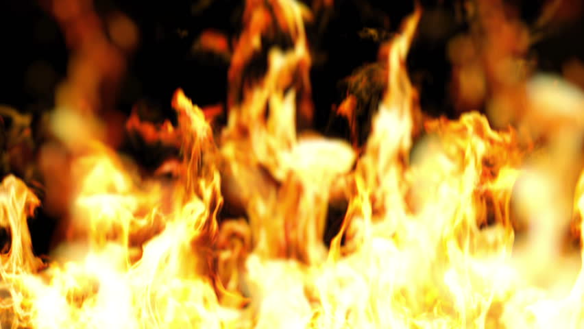 Moving Through the Fire. Hd Stock Footage Video (100% Royalty-free ...
