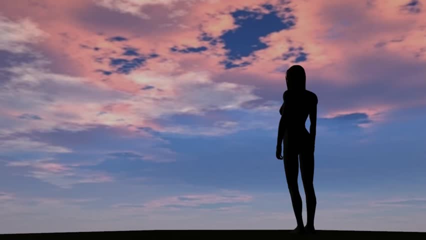 girl sunset video background Stock Footage Video (100% Royalty-free ...