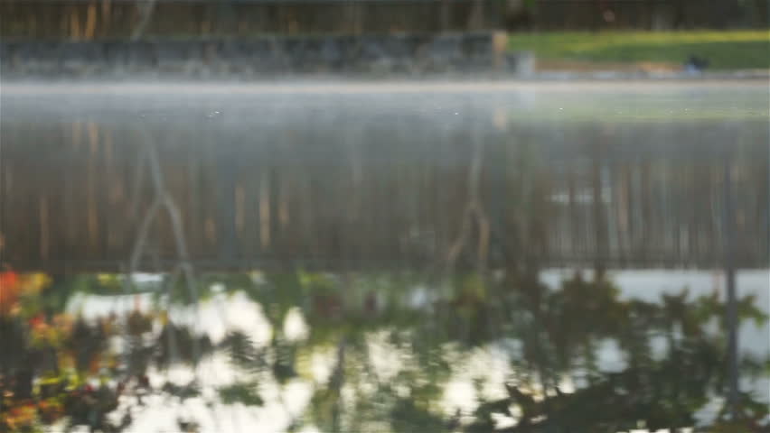 morning haze over water surface Stock Footage Video (100% Royalty-free ...