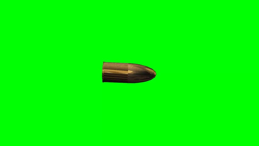 gun bullet rotating green screen video Stock Footage Video (100% ...