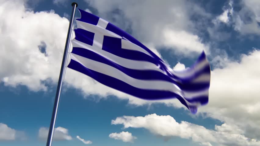 greece flag hq animated on epic Stock Footage Video (100% Royalty-free ...