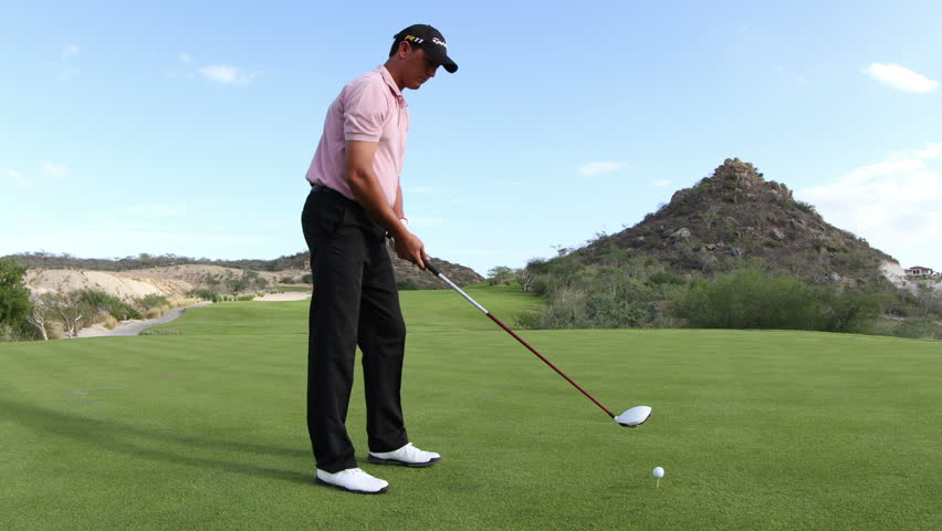 professional golfer on world class golf Stock Footage Video (100% ...
