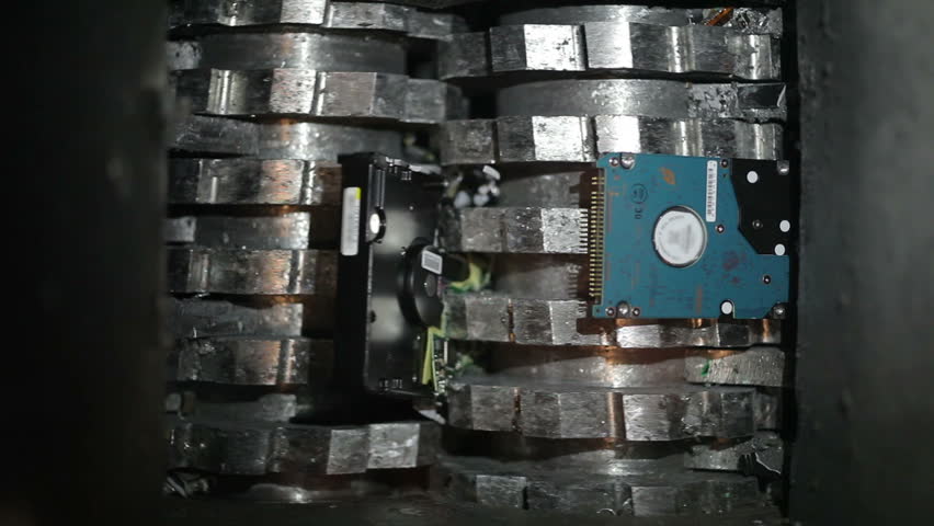 shredding hard drives data destruction Stock Footage Video (100% ...